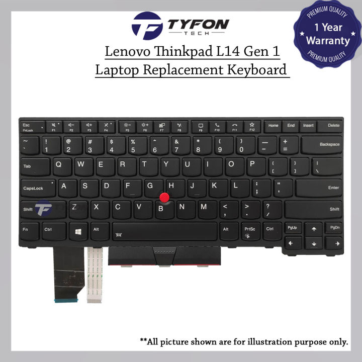 Lenovo Thinkpad L14 Gen 1 Gen 2 Laptop Replacement Keyboard With ...