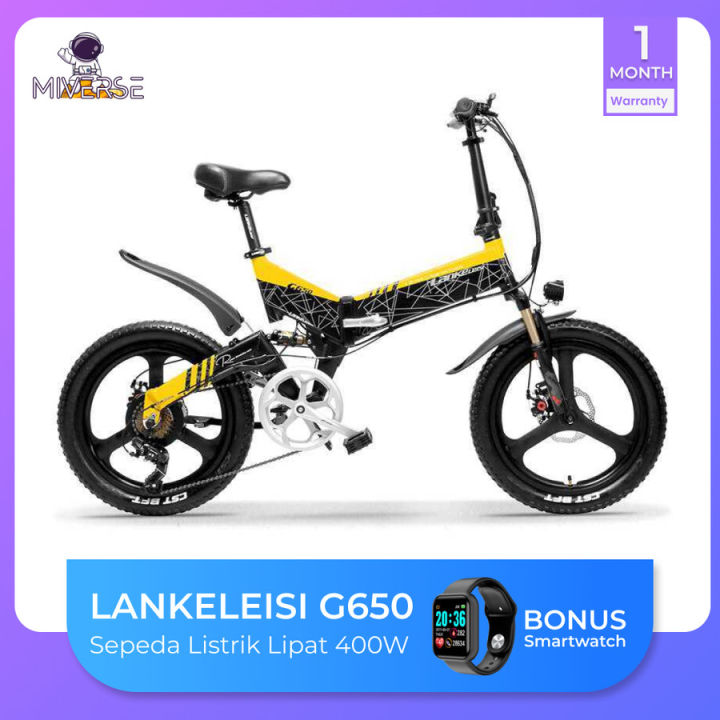 Lankeleisi G650 Sepeda Listrik Lipat Folding Bike Smart Deluxe | Lazada ...