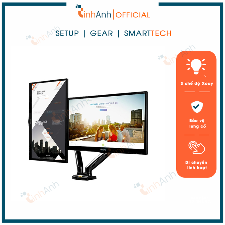Arm màn hình kép NB F160 17-27 inch ️ Giá treo màn hình CHÍNH HÃNG ️ ...