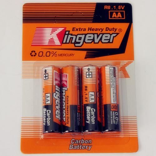 Batteries (Kingever) AA battery 4s EXTRA HEAVY DUTY Carbon battery ...