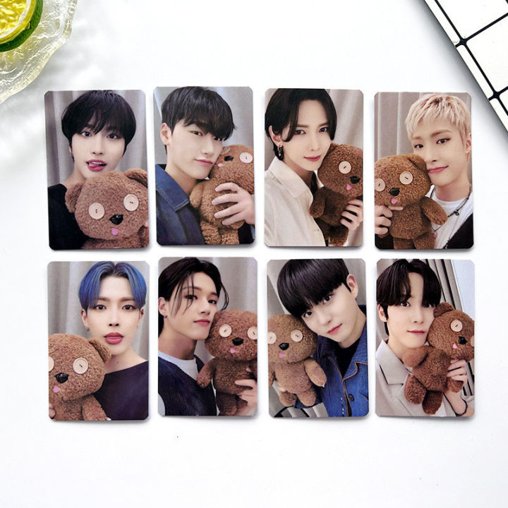 Kpop ATEEZ WM Lucky Card Bouncy Lotso Bear Card Special Card Postcard ...
