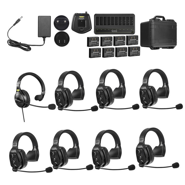 Saramonic WiTalk WT5S 5-person Single-ear Full-Duplex Wireless Intercom ...