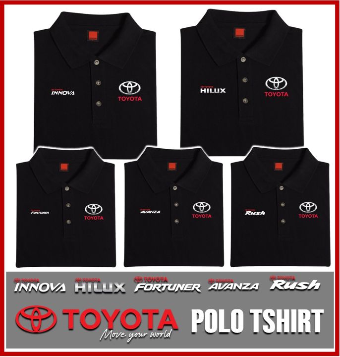 TOYOTA 2 MOTOSPORT POLO TSHIRT | HILUX | AVANZA | RUSH | CROSS | VELOZ ...