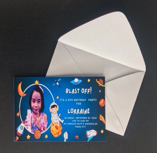 Invitations Card 12 pcs. with envelop ( size 130mm x 90mm ...
