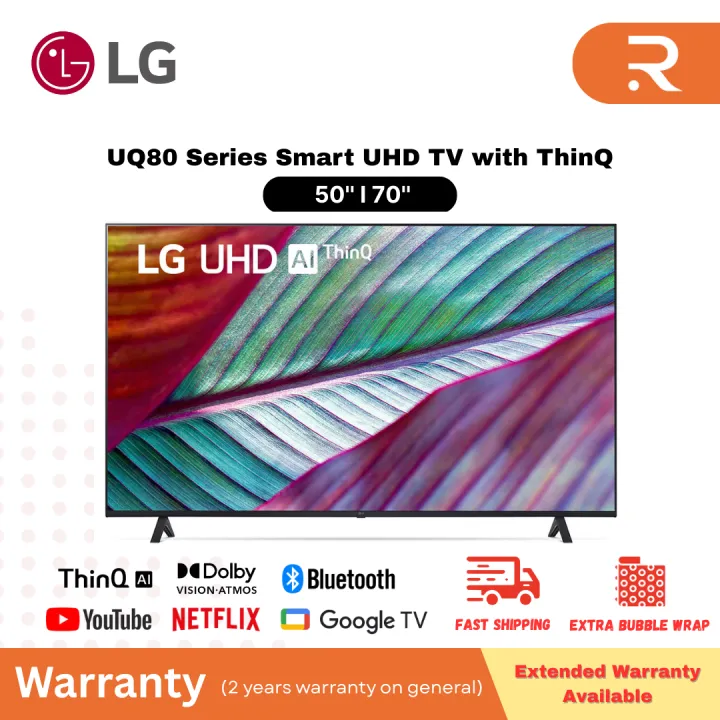 LG 50"/70" UR75 Series 4K Smart UHD TV 50UR7550PSC/ 70UR7550PSC | Lazada