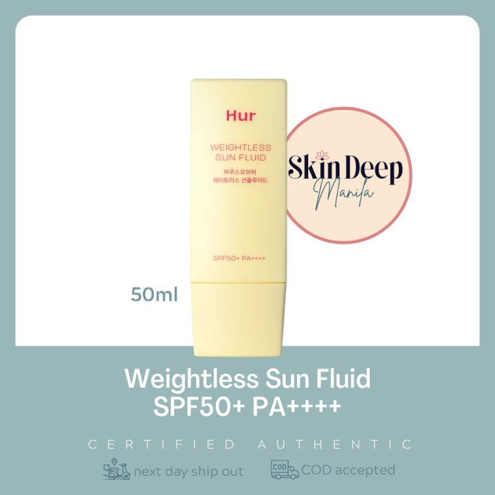 House of Hur Weightless Sun Fluid Sunscreen SPF50+ PA++++ 50ml | Lazada PH