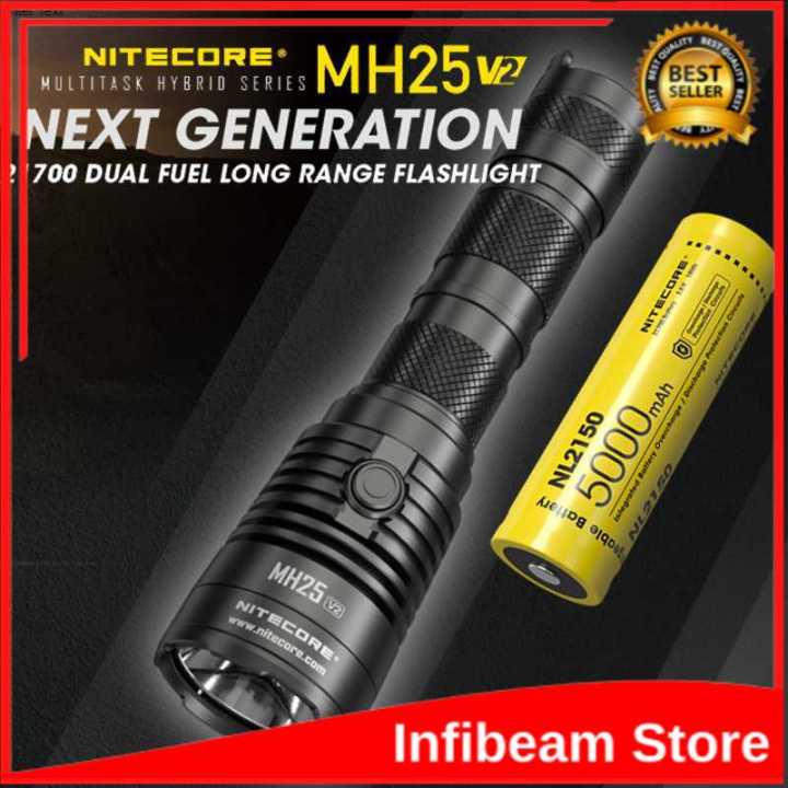 NITECORE Senter High Performance LED 1300 Lumens - MH25 V2 | Lazada ...