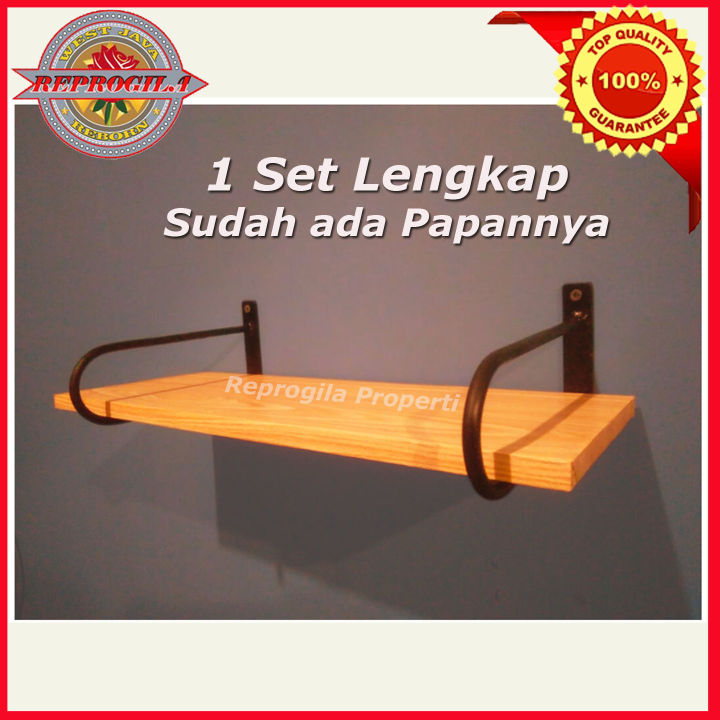 Rak dinding tempel tembok / Rak dinding aesthetic / Rak ambalan ...