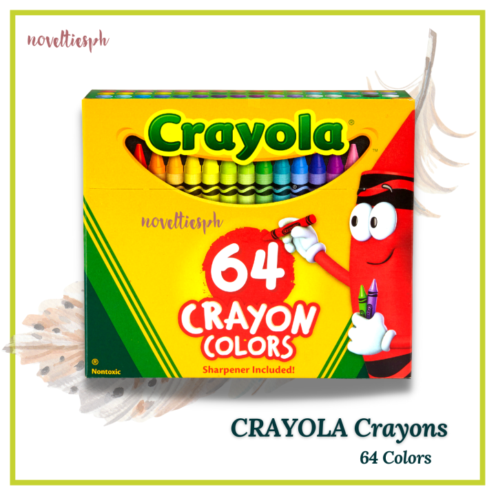 Novelties Crayola 8 16 24 48 64 Color Crayons For Students 100% ...