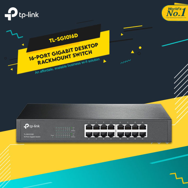 tp-link TL-SG1016D 16-Port Gigabit Desktop/Rackmount Switch | SOHO ...