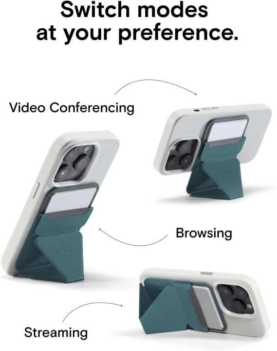 MOFT Ic Wallet Stand เข้ากันได้กับ iPhone 16/15/14/13/12 Series,การปรับมุม & Magsafe Compatible ...