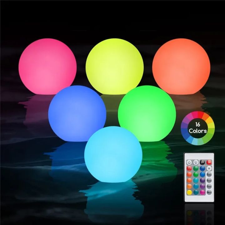 LED Luminous Ball 40/60cm Inflatable Glowing Ball Landscape Lamps for ...
