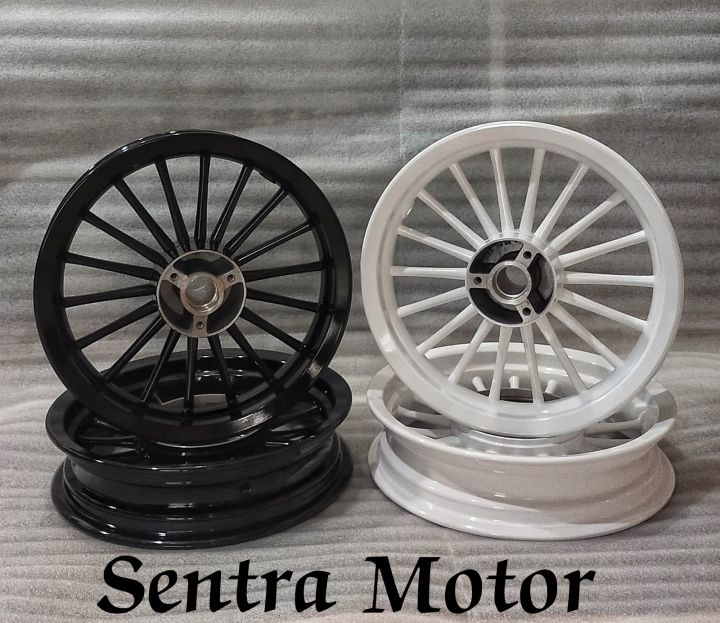 Velg Racing Yamaha Fazzio Power Classic Ring 12 Hitam Dan Putih Palang ...
