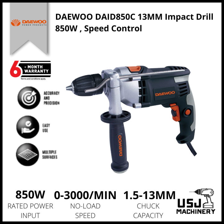DAEWOO DAID850C 13MM Impact Drill 850W , Speed Control | Lazada