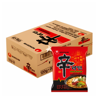 Nongsim Shin Ramyun Pouch 120g*20pcs 1BOX Korean Spicy Noodles Instant ...