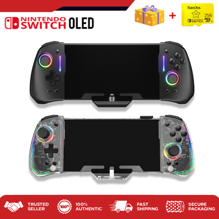 【Gift 256GB SD Card】Switch Controller Transparent Programmable/Turbo ...