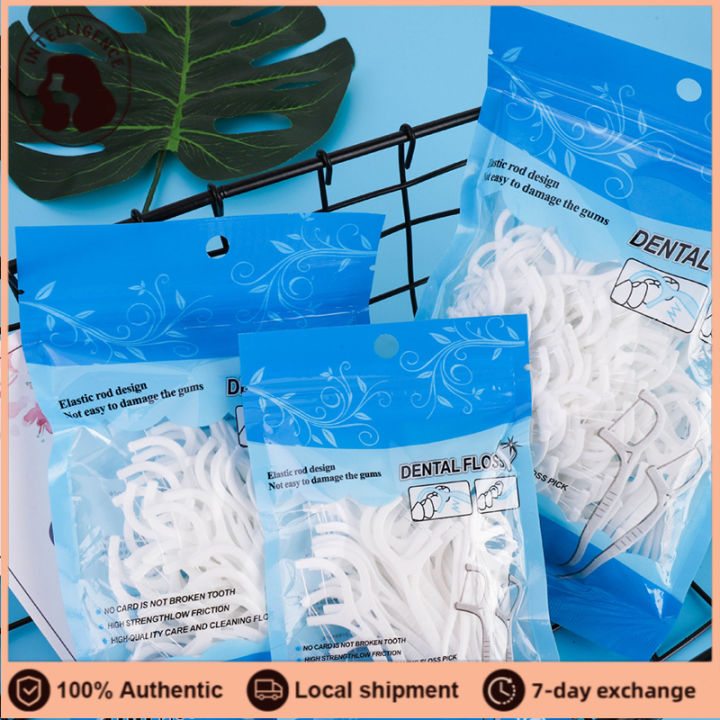 🎀🎀IE Dental Floss 100pcs/bag Flosser Teeth Toothpick stick Dental Floss ...