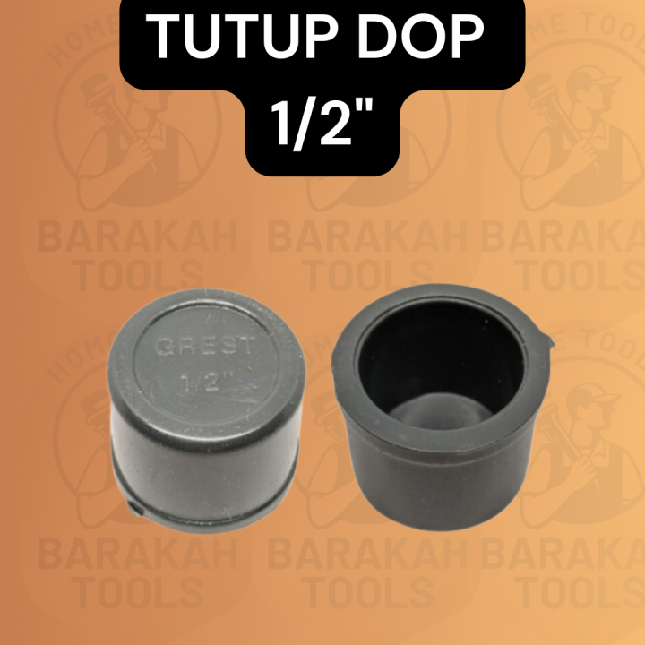 DOP PIPA 1/2" PLUG POLOS 1/2 inch GREST AW - FITTING PVC / Tutup Dop Paralon Pipa / Suku Cadang ...