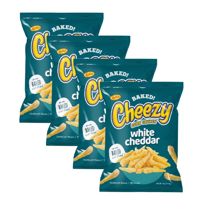 Cheezy Baked White Cheddar Chips 40g x 4 | Lazada PH