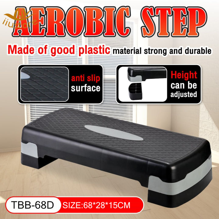 Fitness Pedals Aerobic Step Platform Exercise Board Adjustable Home ...