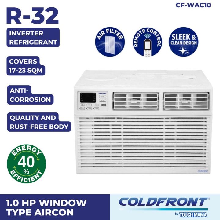 Coldfront by Tough Mama CF-WAC10 Inverter Grade 1HP Window Type Aircon ...