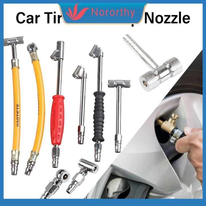 【COD&Fast Delivery】Dual Head Tire Air Pump Nozzle Tyre Air Connection ...