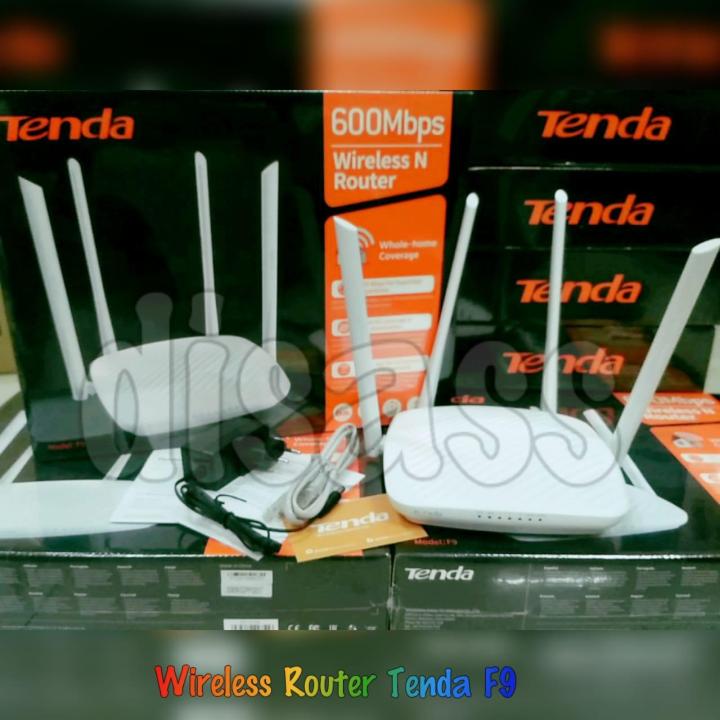 Wireless Router Tenda 600mbps F9 Jangkauan Luas Disass Jogja