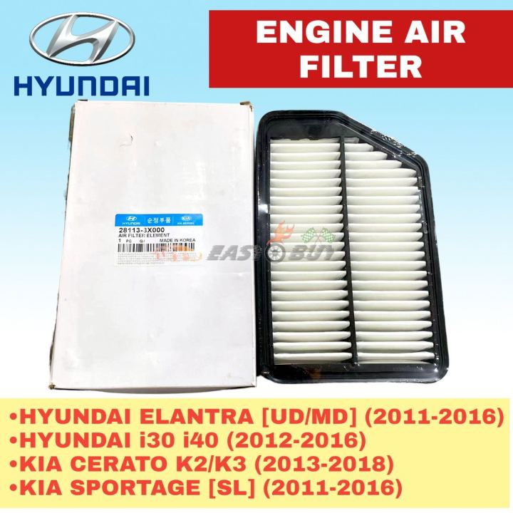 ORIGINAL HYUNDAI KIA ENGINE AIR FILTER - HYUNDAI ELANTRA UD MD I30 I40 KIA SPORTAGE CERATO K2 K3 ...
