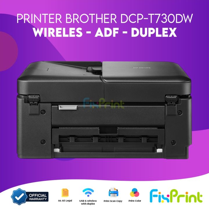 FixPrint Printer BROTHER DCP-T730DW Ink Tank T730DW Multifunction ...