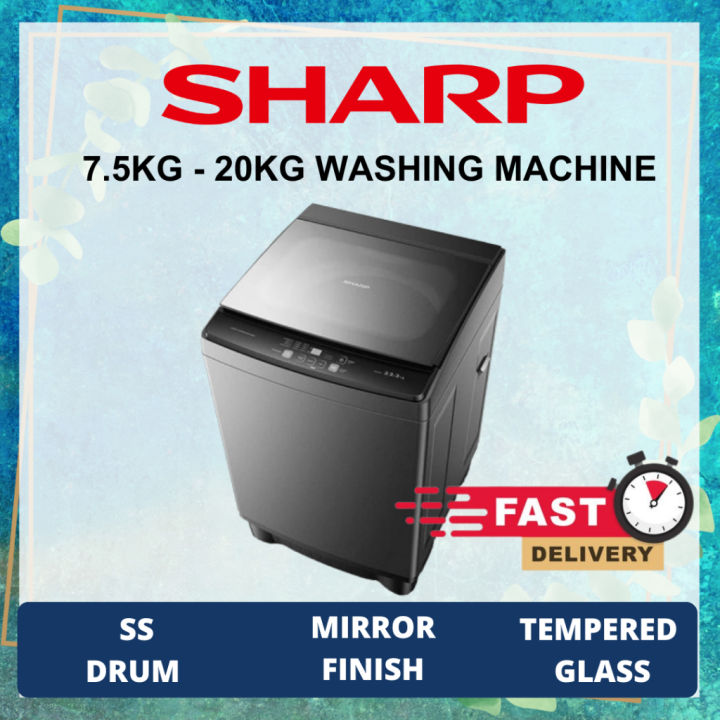 Sharp full auto top load washing machine 7.5kg / 8.5kg / 10.5kg / 15 ...
