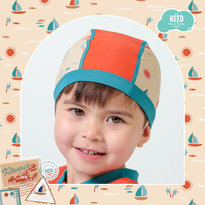 KEED : ⛵🌴🌞 Azure 🌞🌴⛵ หมวกว่ายน้ำ *102AZ* | Lazada.co.th