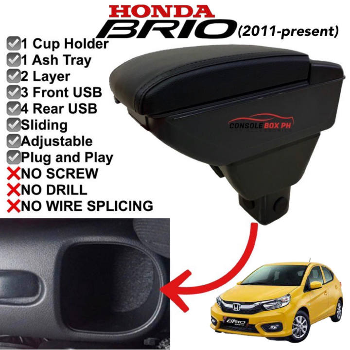 Honda BRIO Armrest Console Box 2011- present | Lazada PH