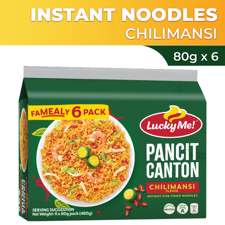 Lucky Me! Pancit Canton Chilimansi Multipack 80gx6 | Lazada PH