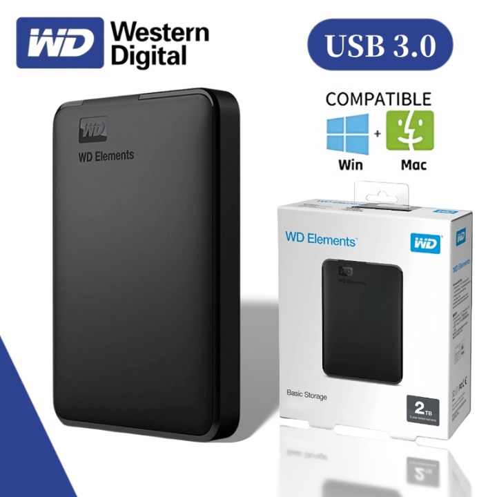 Western Digital USB3.0 External Hard Drive high speed 2.5" Portable 1TB ...