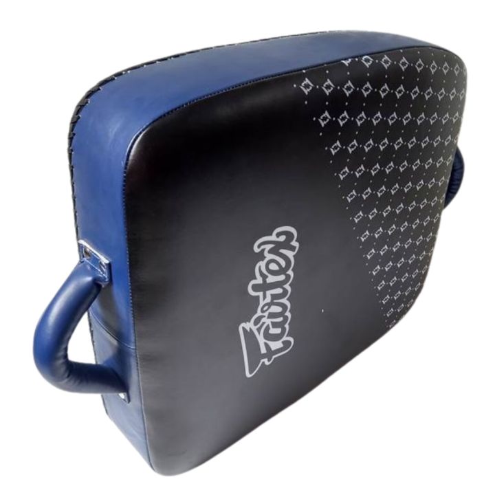 Fairtex Leg Kicking Shield LKP1 Black blue trim for Training Muay Thai ...