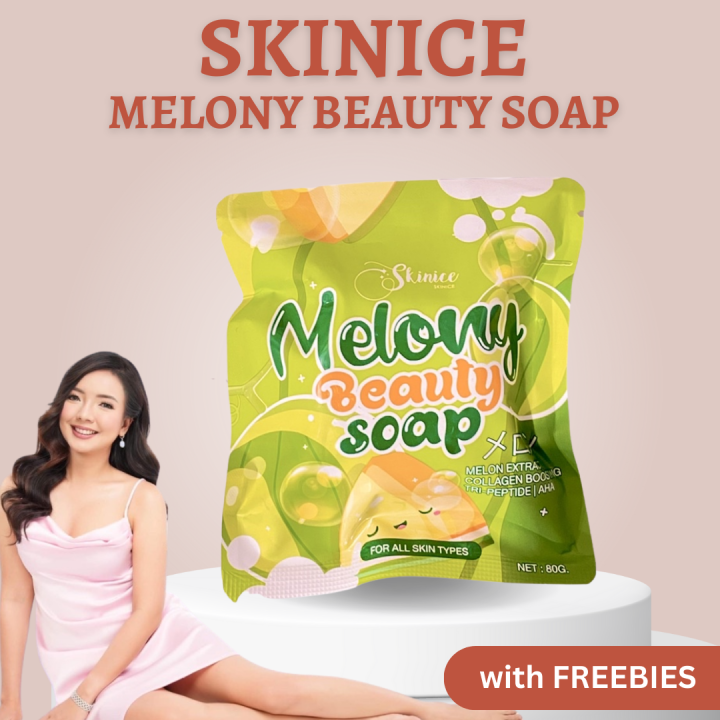 Skinice Melony Beauty Soap (Authentic)] remove dirt, excess oil, and impurities from the skin ...