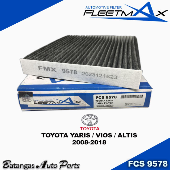 CABIN AIRCON FILTER FOR TOYOTA YARIS / VIOS / ALTIS 2008-2018 FLEETMAX ...