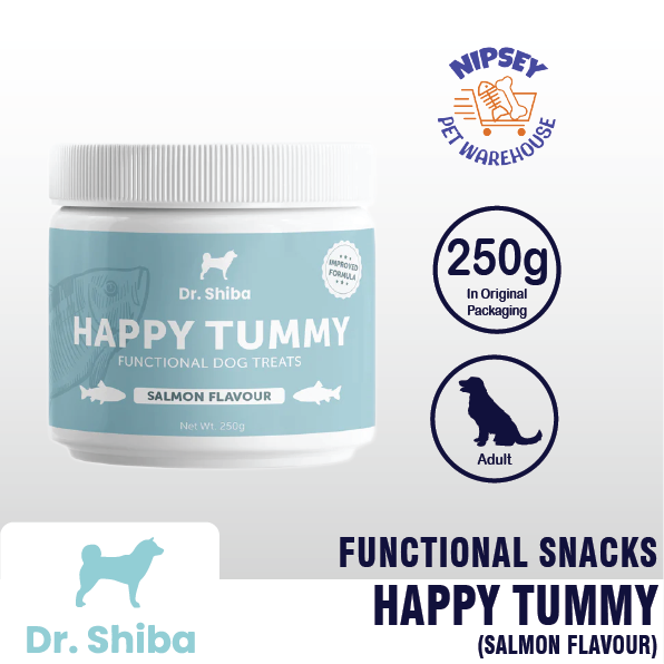 Dr. Shiba Happy Tummy Digestive Health Salmon Flavor Treats for Adult ...