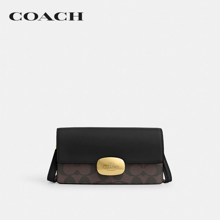 COACH กระเป๋าสะพายข้างรุ่น Eliza Small Flap Crossbody In Signature ...