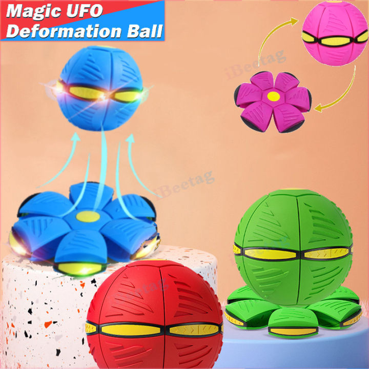 Flying Ball Toy Throw Disc Ball UFO Flat Magical Flying Saucer Ball ...