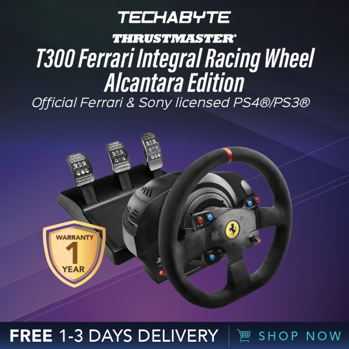 ThrustMaster T300 Ferrari Integral RW Alcantara Edition Racing Wheel ...