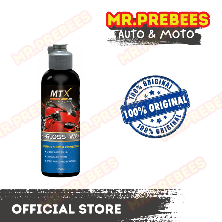 MICROTEX MTX Motorcycle Bike Hi-Gloss Wax 125ml | Lazada PH