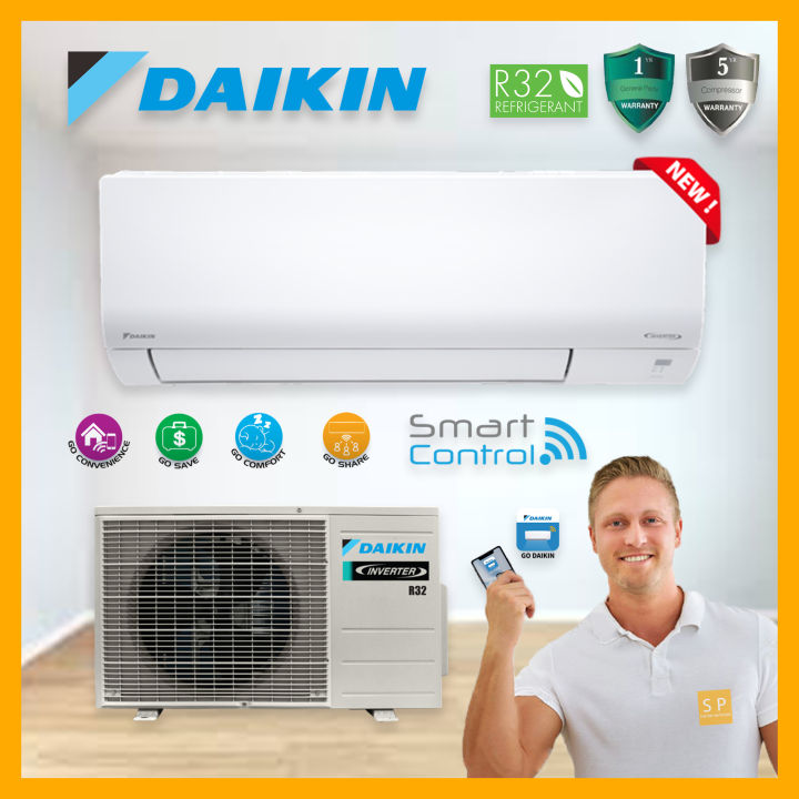 Daikin Smart Control R32 Standard Inverter Wall Mounted Ftkf Series