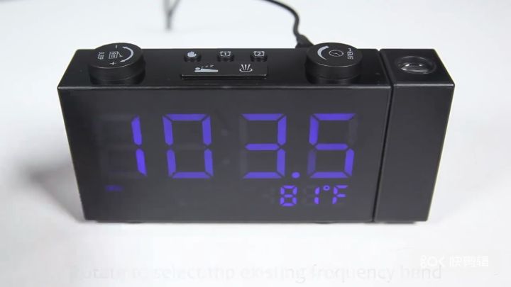 Fm Radio Projection Alarm Clock With Digital Display Usb Charging Electronic Clock With