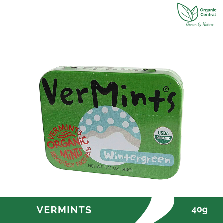 Vermints Organic Mints Wintergreen 40g | Lazada PH