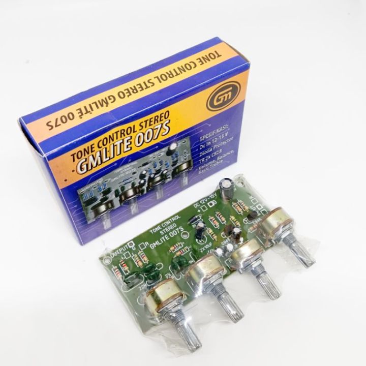 TONE CONTROL STEREO 4 POTENSIO VOLUME BALANCE BASS TREBLE GMLITE 007S ...