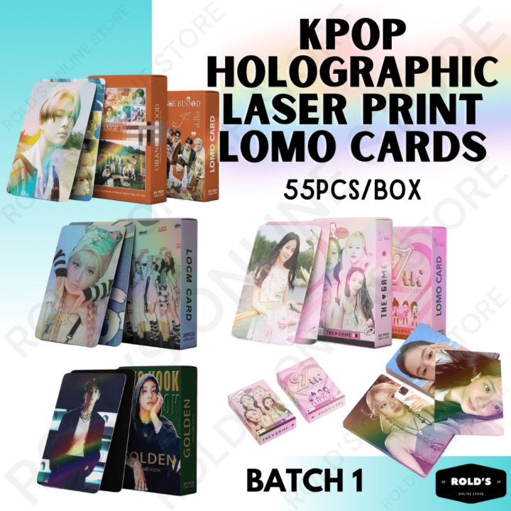 [55pcs/box] KPOP Holographic Laser Print Lomo Cards (batch 1) | Lazada PH