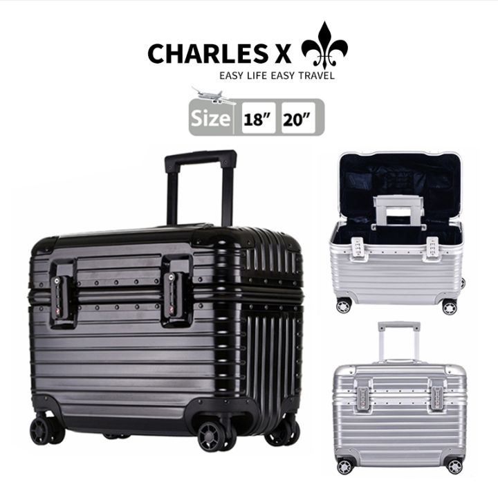 Aluminum boarding case luggage aircraft captain luggage special travel ...