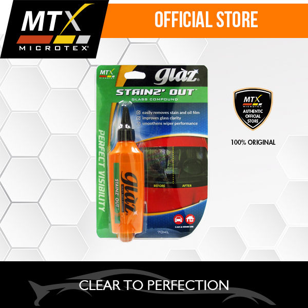 Microtex Glaz Stainz' Out 70ml (Glass and Headlamp) (Heavy Duty Stain ...