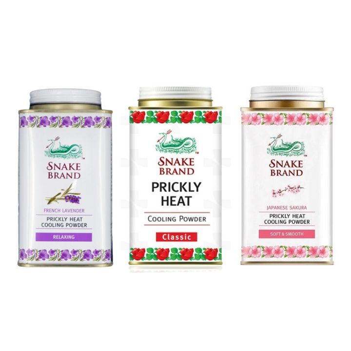 SNAKE BRAND PRICKLY HEAT COOLING POWDER 50G140G | Lazada PH